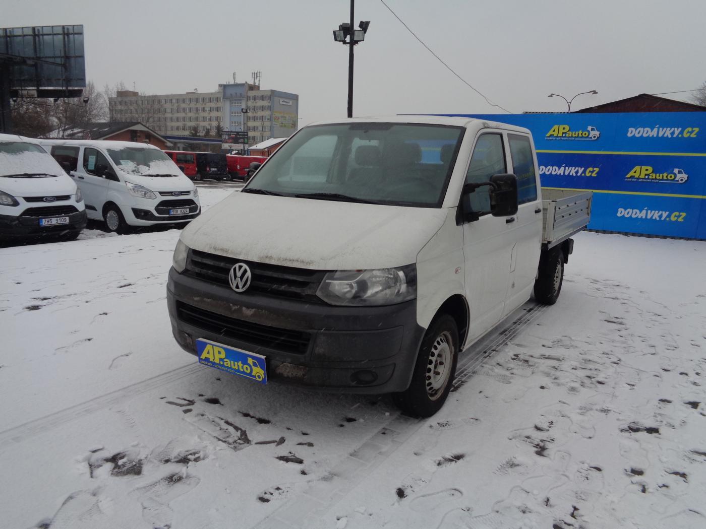 Volkswagen Transporter 2.0TDI DVOJKABINA VALNÍK KLIMA SERV valník ...