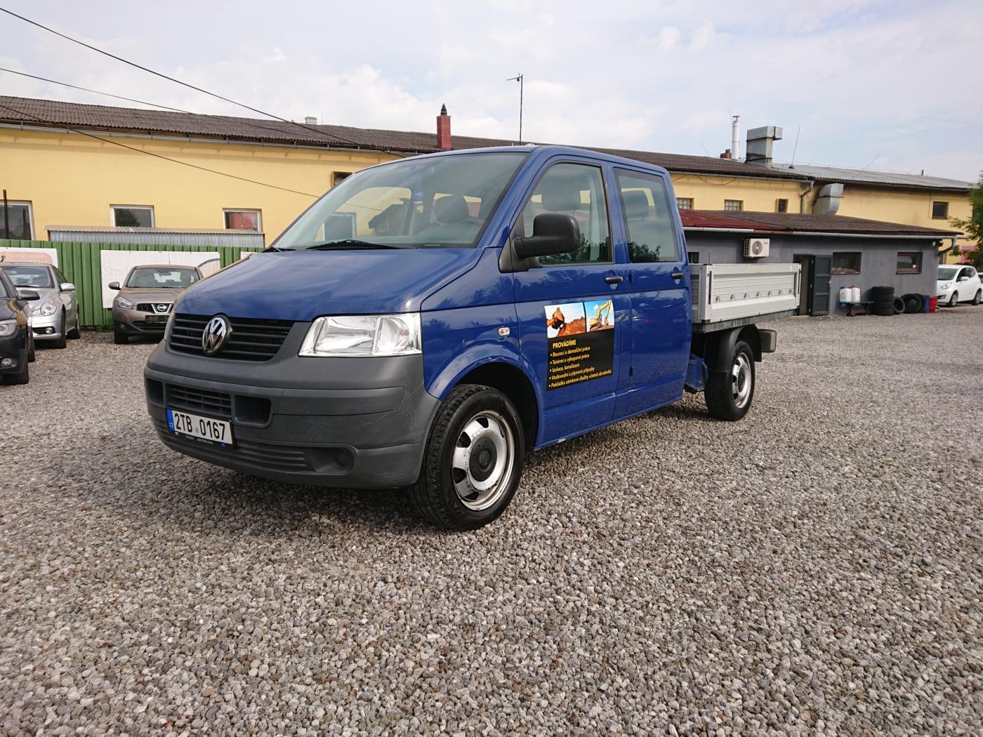 Volkswagen Transporter 2.5TDi96KW,6MÍST,KLIMA,WEBASTO valník - valník ...