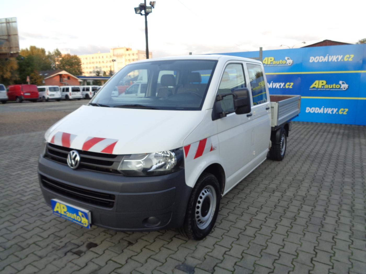 Volkswagen Transporter 2.0TDI DVOJKABINA VALNÍK 6 MÍST valník - valník ...